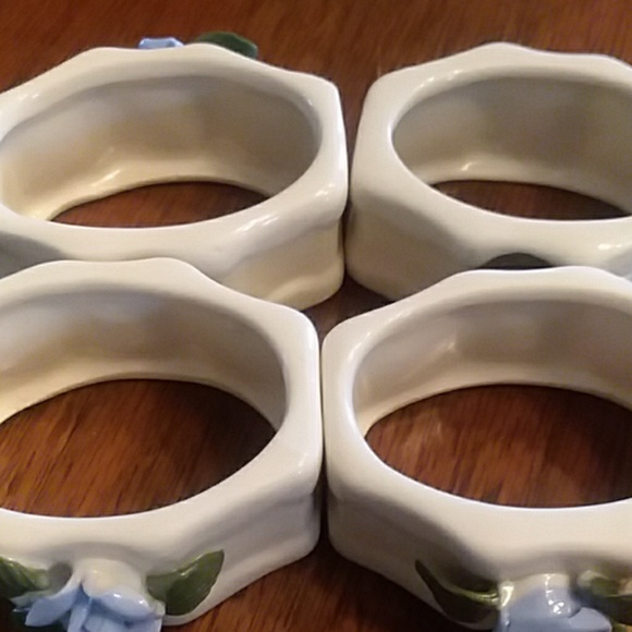 Porcelain | Accents | Genuine Porcelain Napkin Rings Set | Poshmark